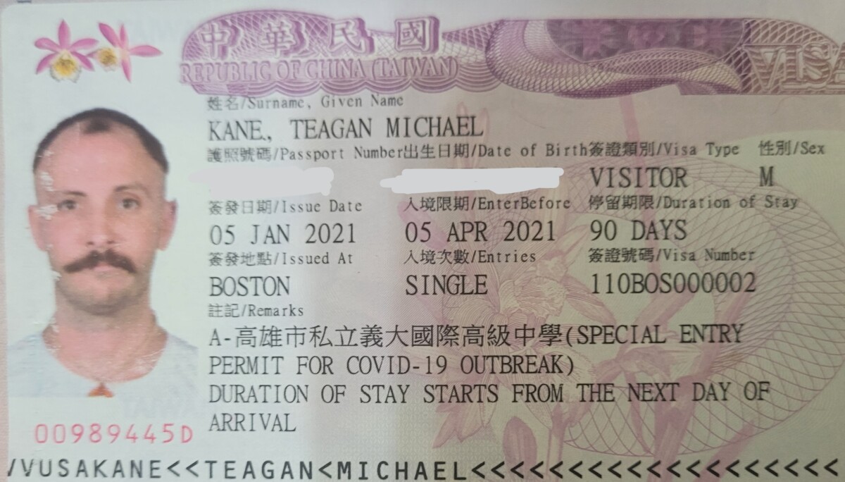 How to get a Teaching Visa to Enter Taiwan During Covid - Teagan the ...